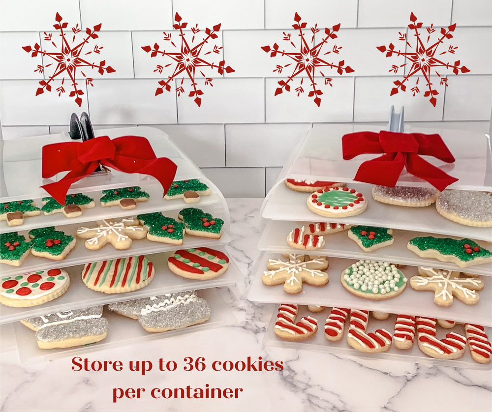 Cookie Containers | Best for Frosted Cookies, Made in USA, Women Owned